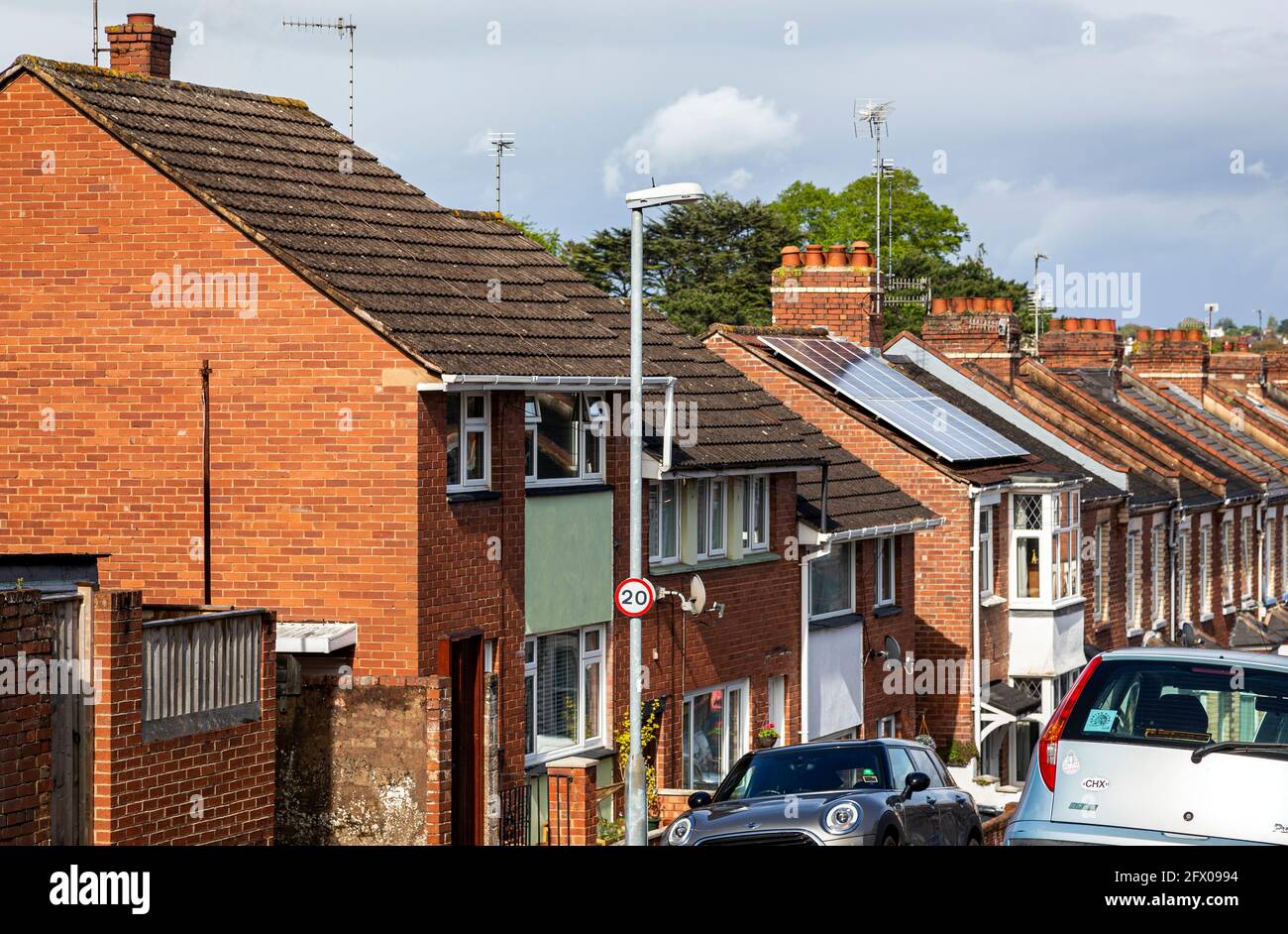 housing stock in Exeter Stock Photo - Alamy