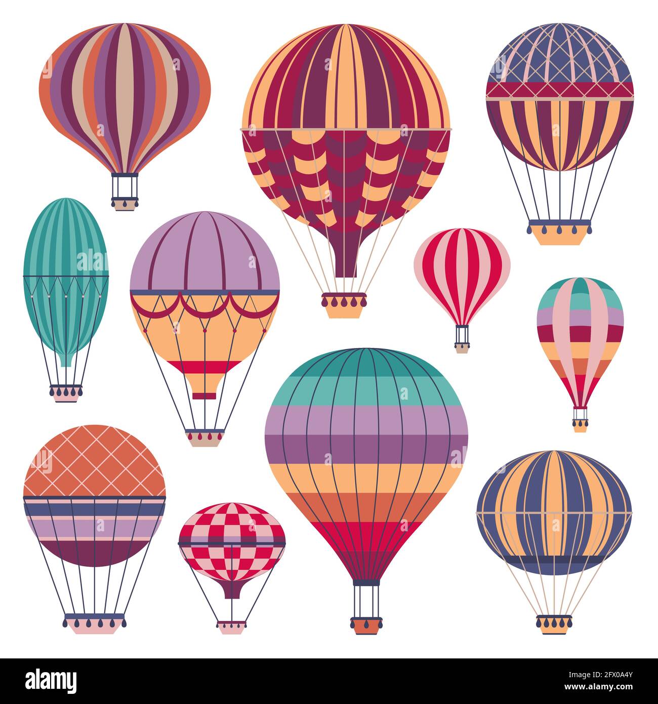 Vintage Hot Air Balloon Clipart