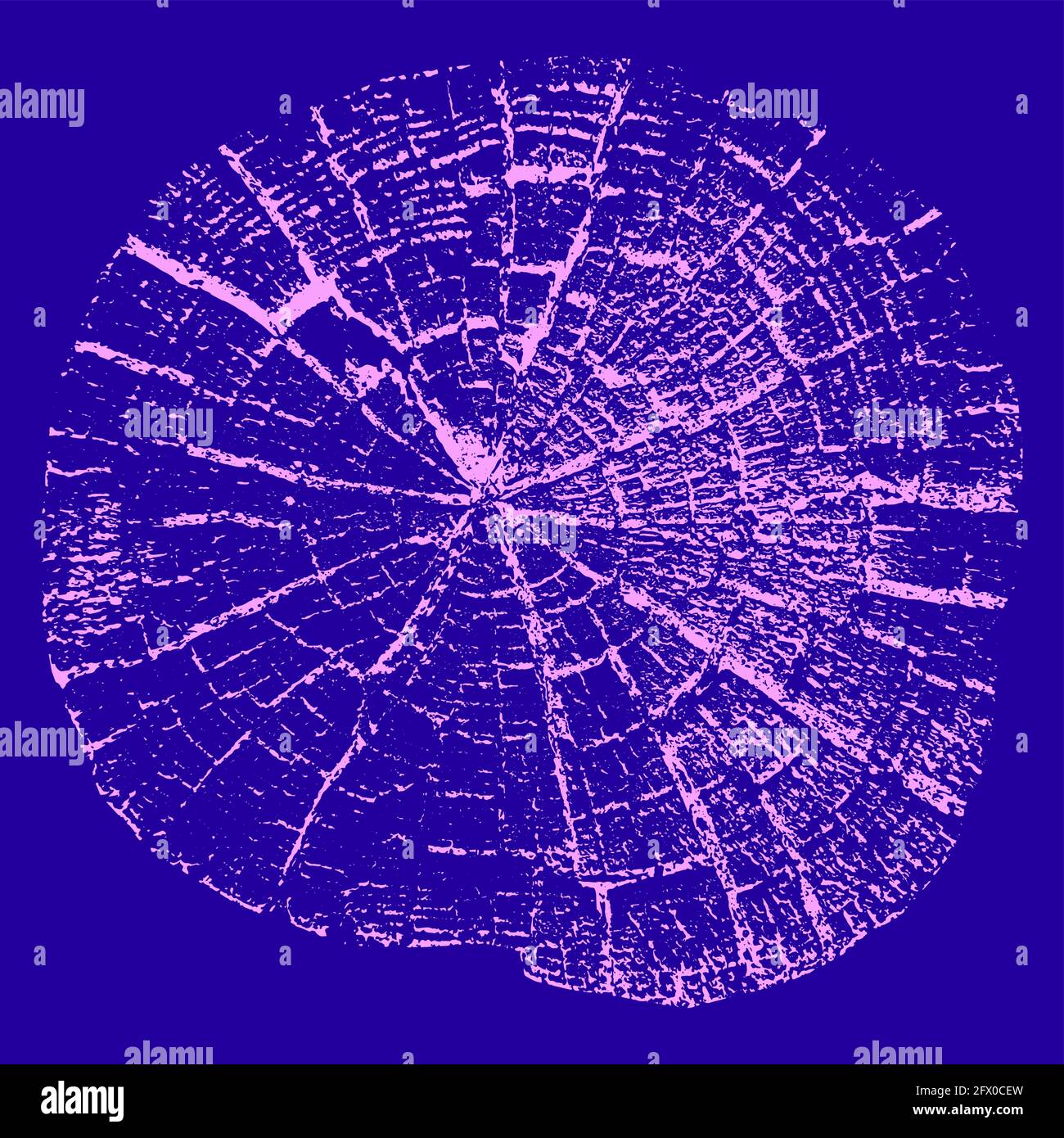 Tree growth rings. Natural cut wood. Vector illustration Stock Vector ...