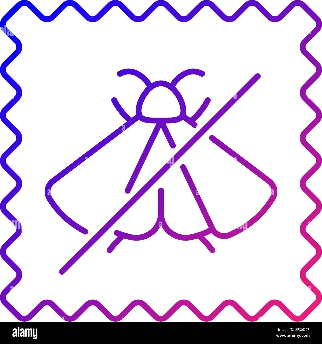 Moth repellent fabric feature gradient linear vector icon Stock Vector ...