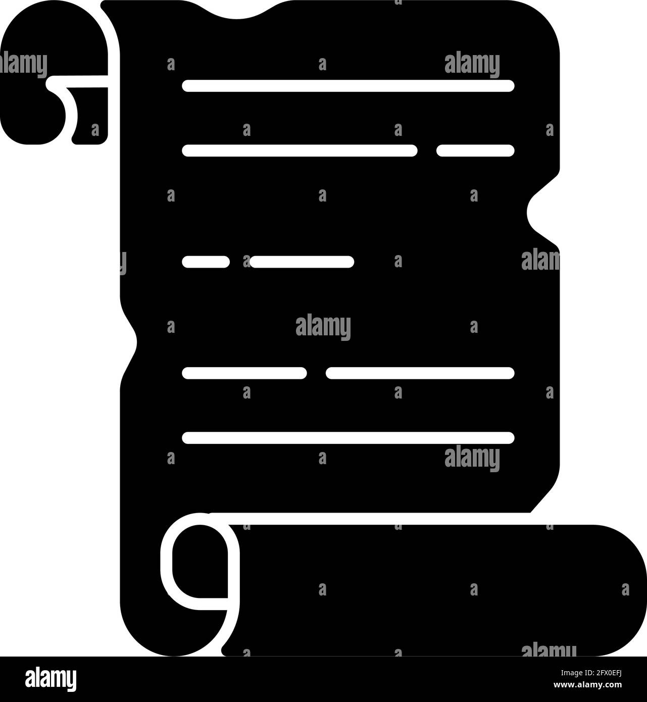 Ancient manuscripts black glyph icon Stock Vector Image & Art - Alamy