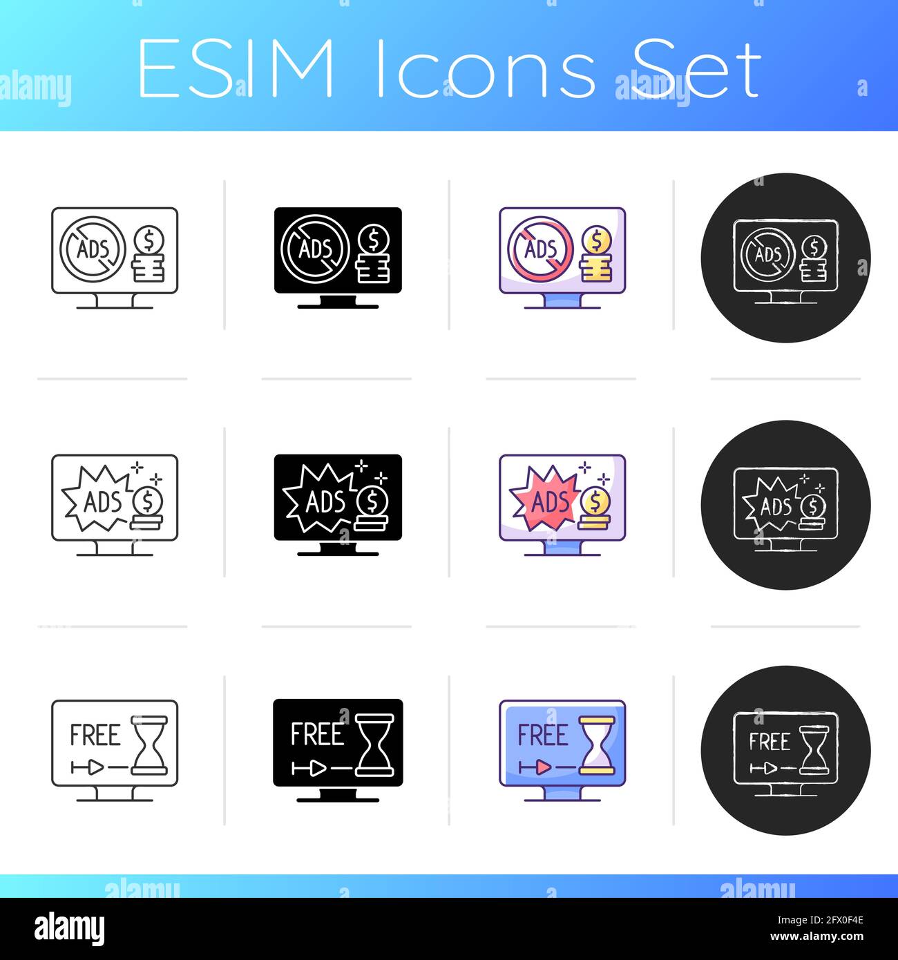 Streaming services logo Stock Vector Images - Alamy