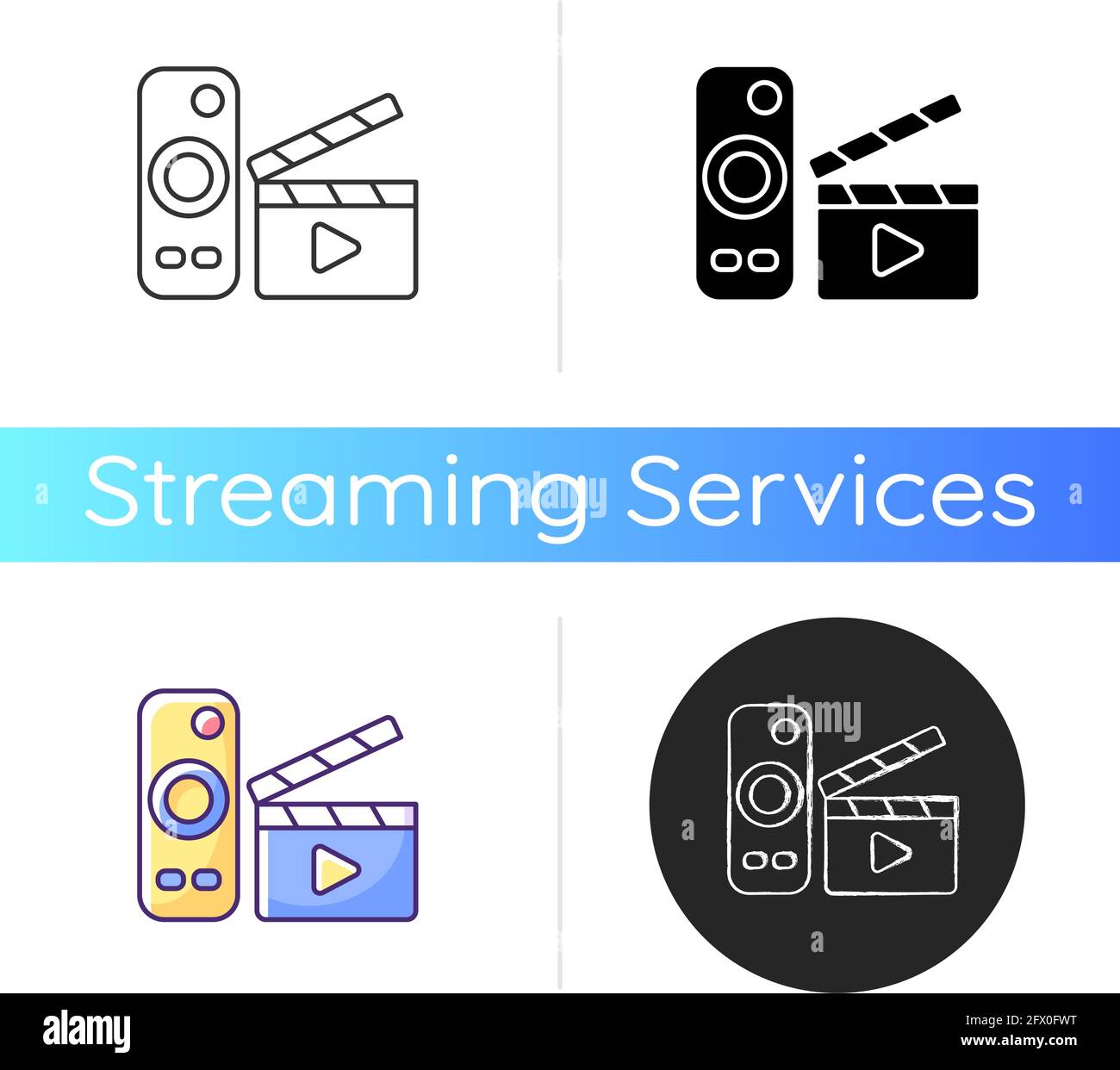 Movies streaming icon Stock Vector Image & Art - Alamy