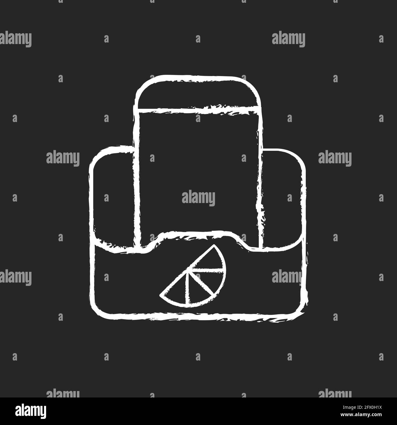 Branded smartphone stands chalk white icon on black background Stock ...