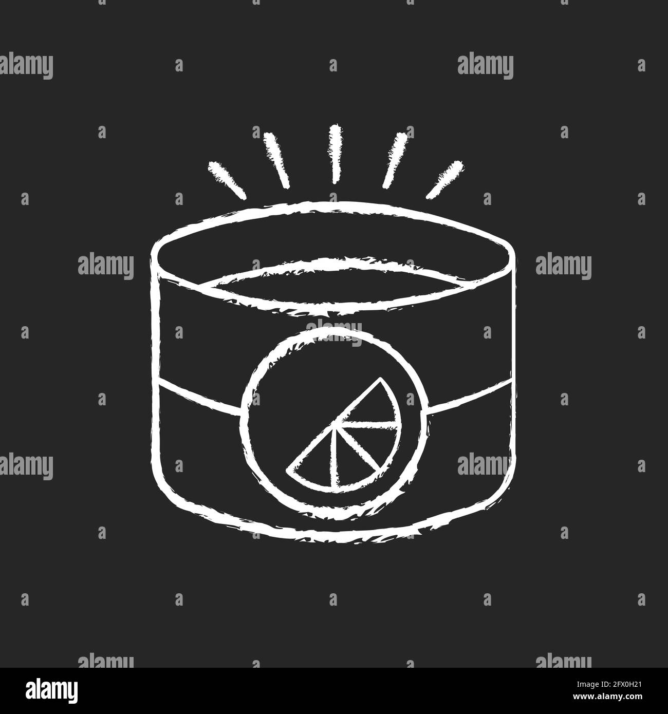 Branded light reflective armband chalk white icon on black background ...