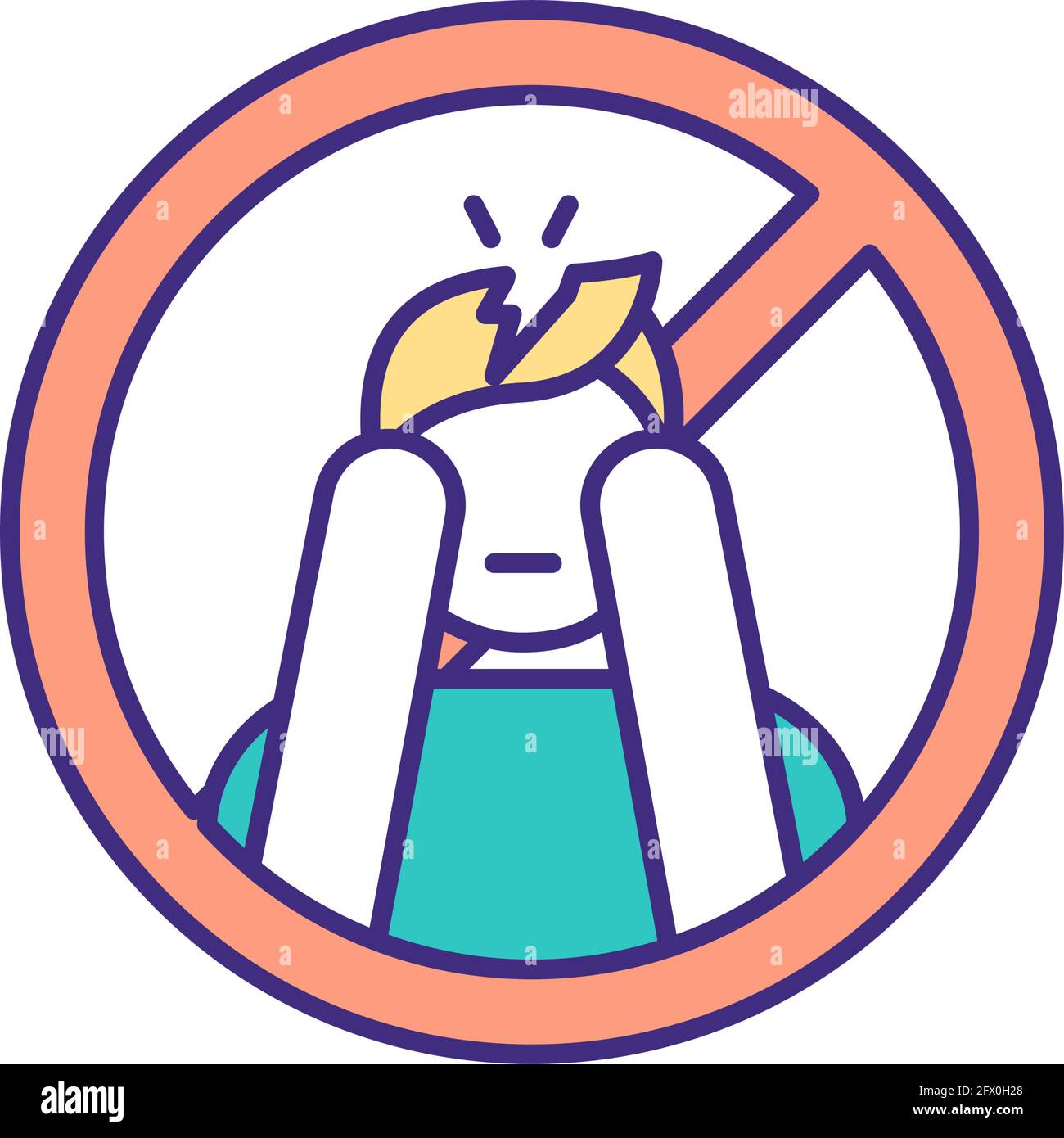 Prevent depression RGB color icon Stock Vector Image & Art - Alamy