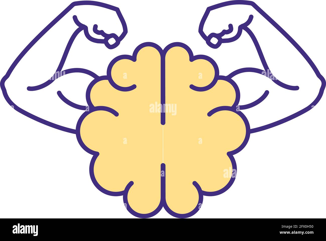 Mental strength RGB color icon Stock Vector Image & Art - Alamy