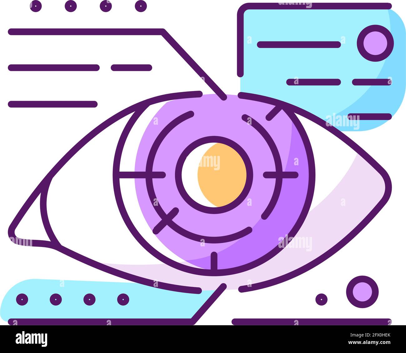 Micro eye vector hi-res stock photography and images - Alamy