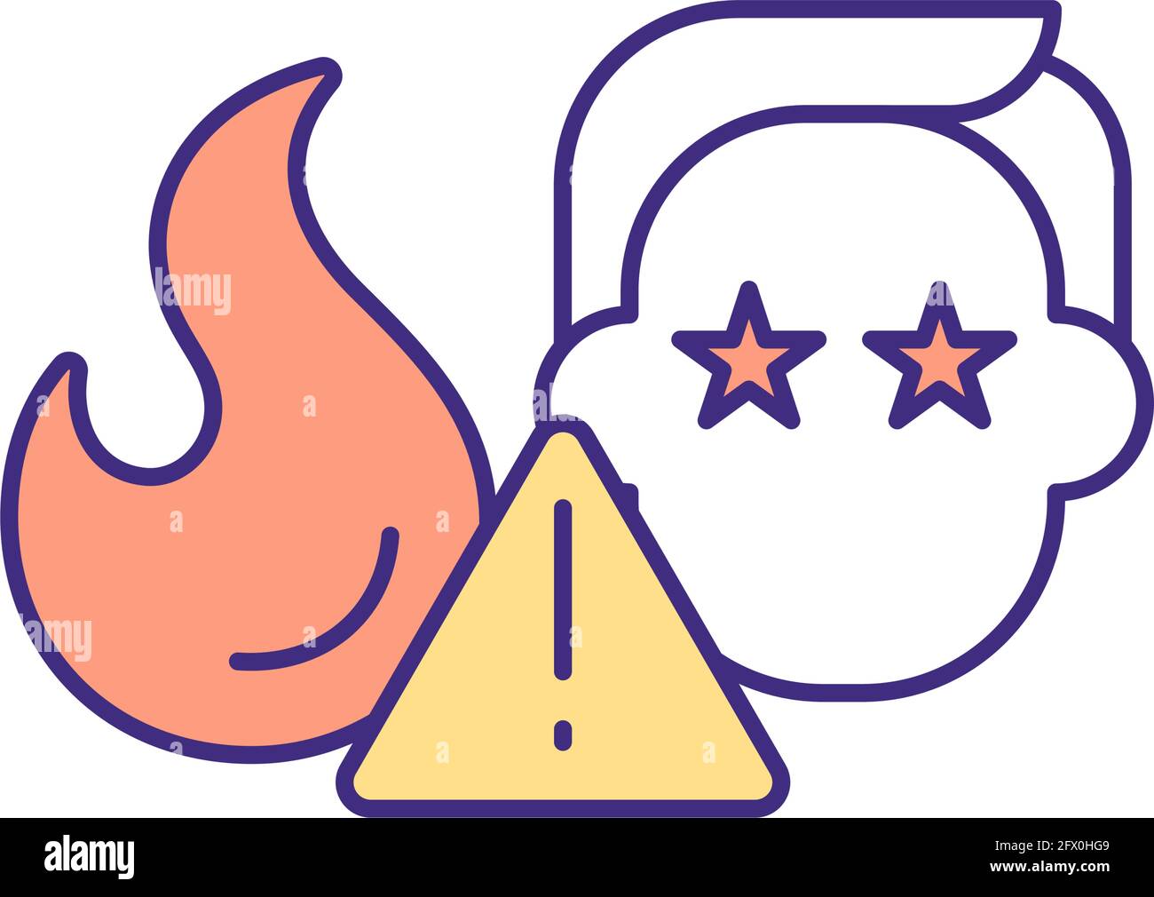 Loss of self control RGB color icon Stock Vector Image & Art - Alamy