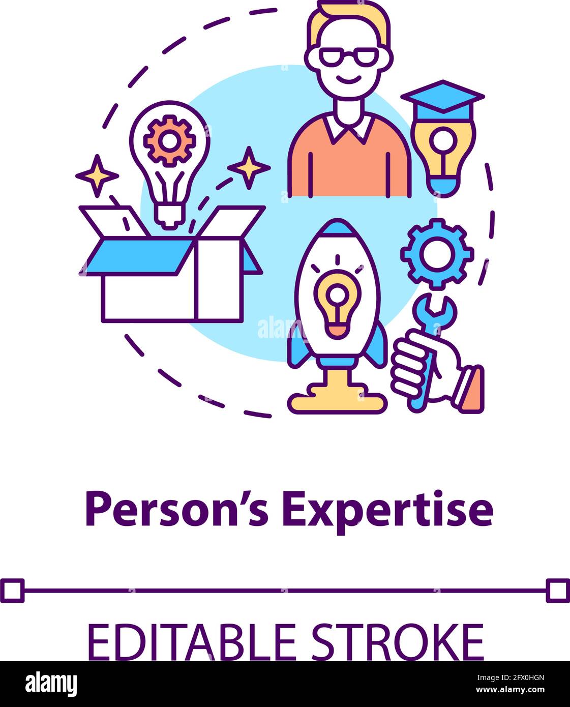 Person expertise concept icon Stock Vector Image & Art - Alamy