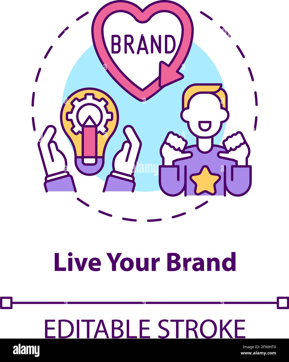 Live authentic Stock Vector Images - Alamy