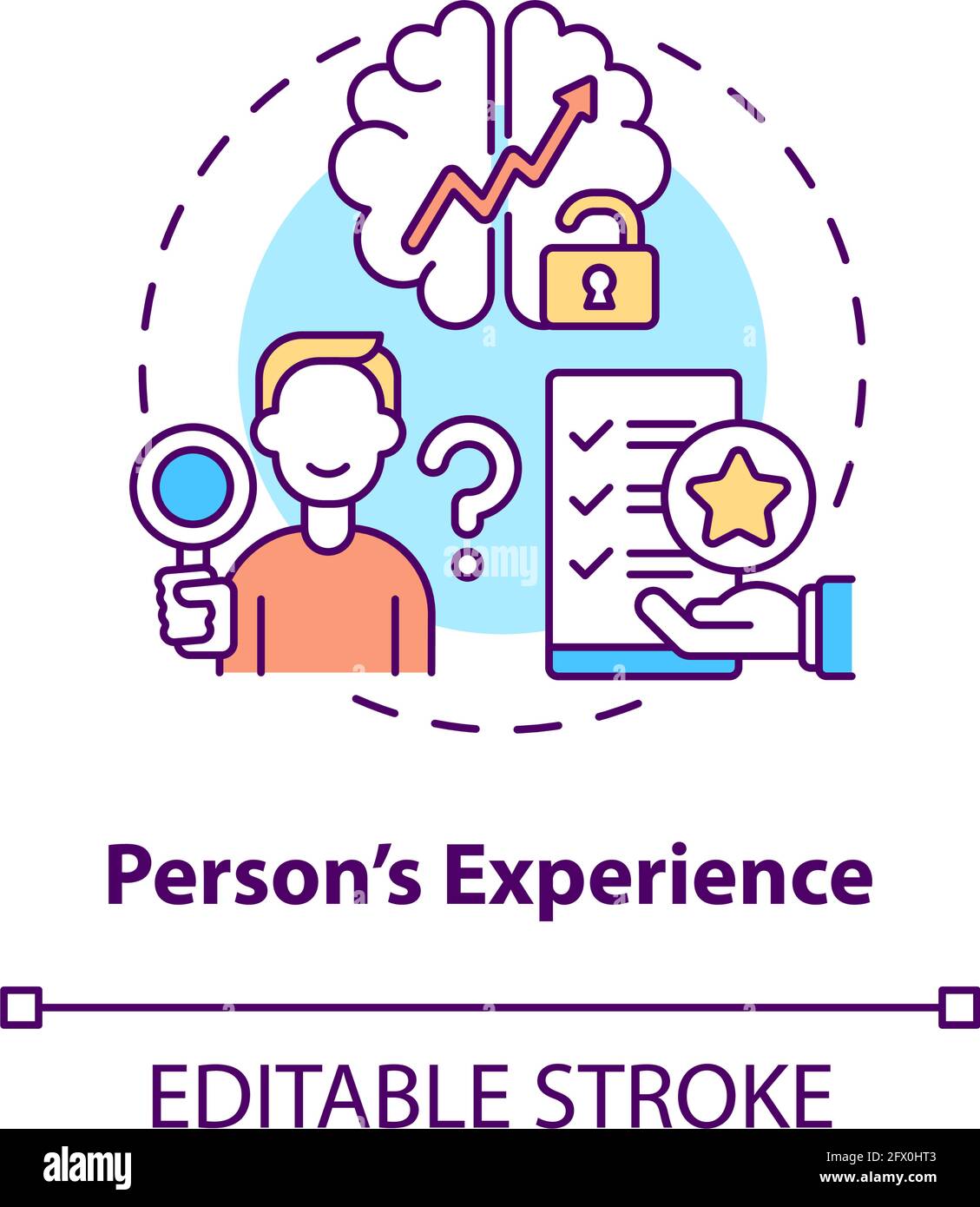 Person experience concept icon Stock Vector Image & Art - Alamy