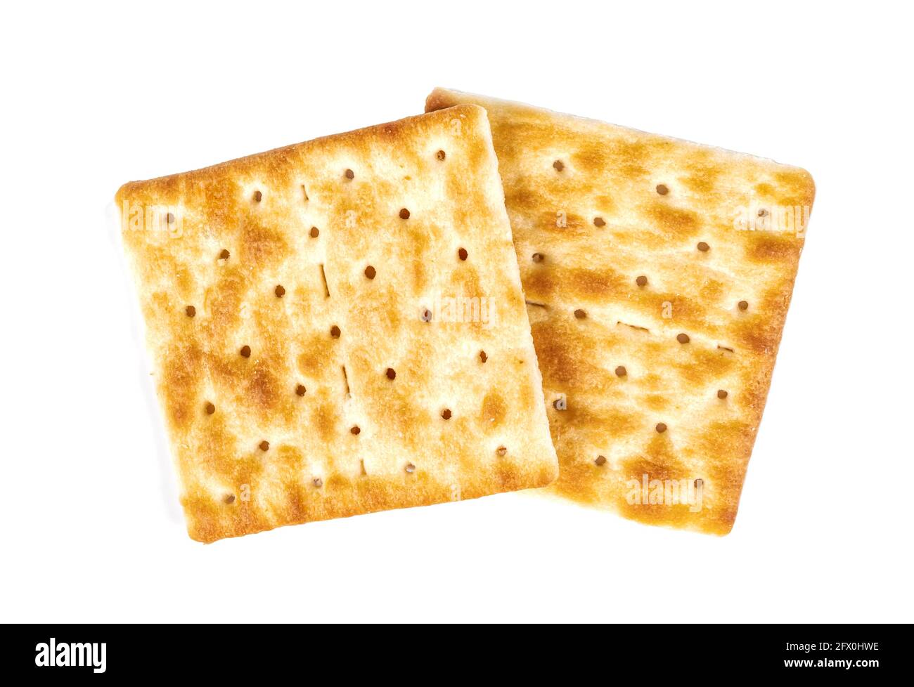 Cracker bread isolated on a white background Stock Photo - Alamy