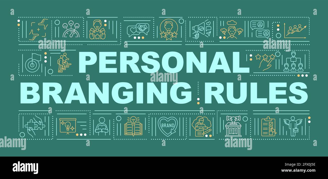 Personal branding rules word concepts banner Stock Vector Image & Art ...