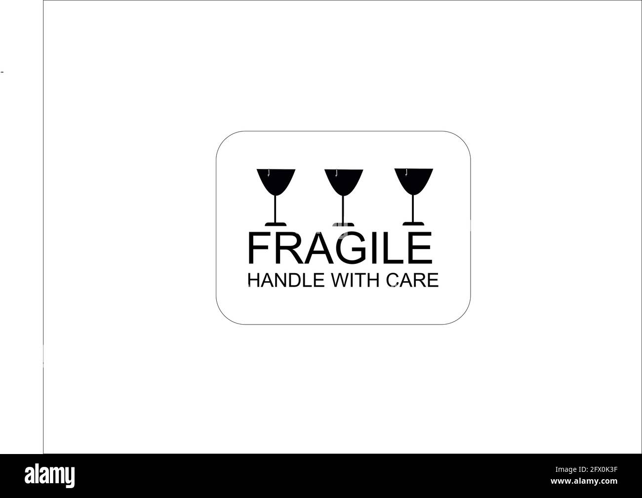 Fragile sticker luggage hi-res stock photography and images - Alamy