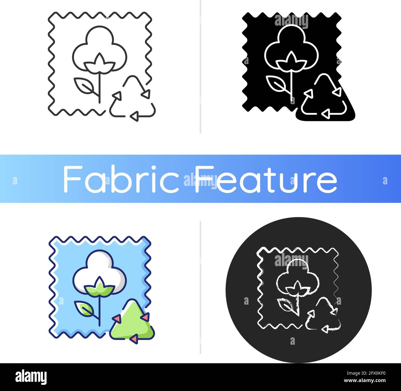 Clothing recycled material Stock Vector Images - Alamy