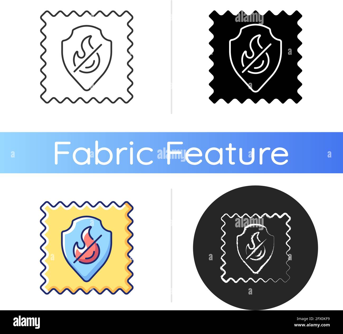 Fire resistant label Stock Vector Images - Alamy
