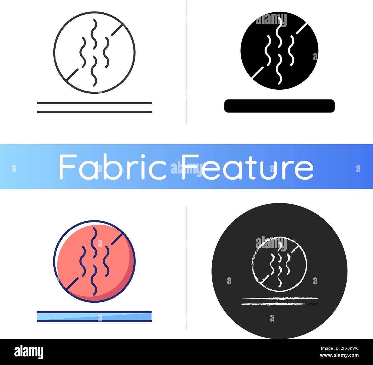 Odor resistant textile feature icon Stock Vector Image & Art - Alamy