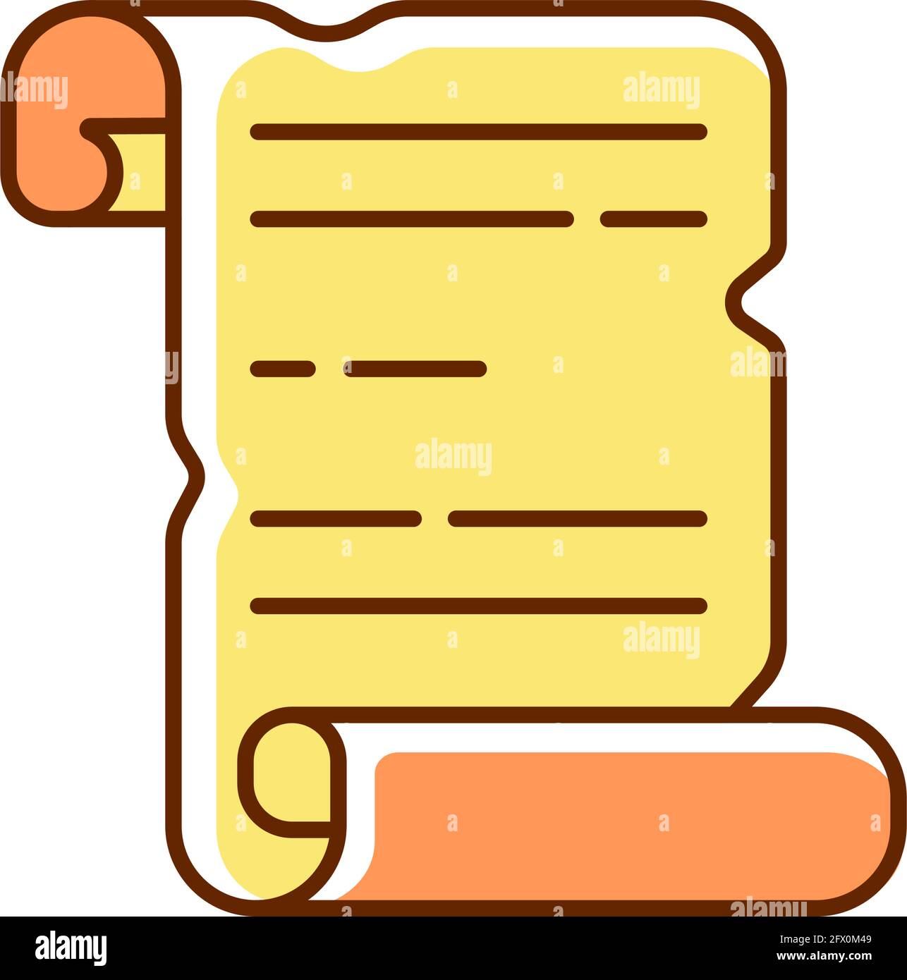 Ancient papyrus icon simple Stock Vector Images - Alamy