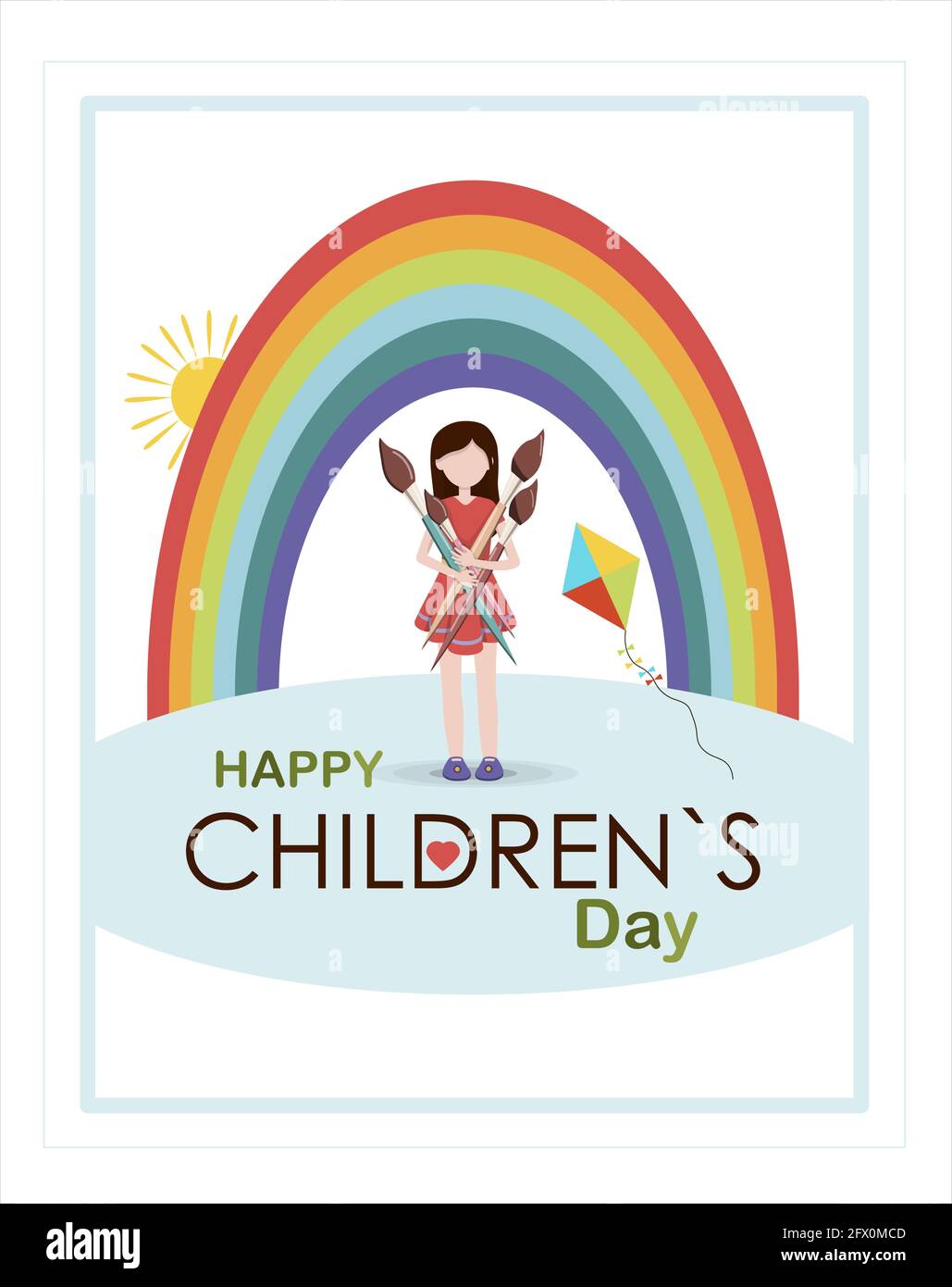 Baby girl bright blue Stock Vector Images - Alamy