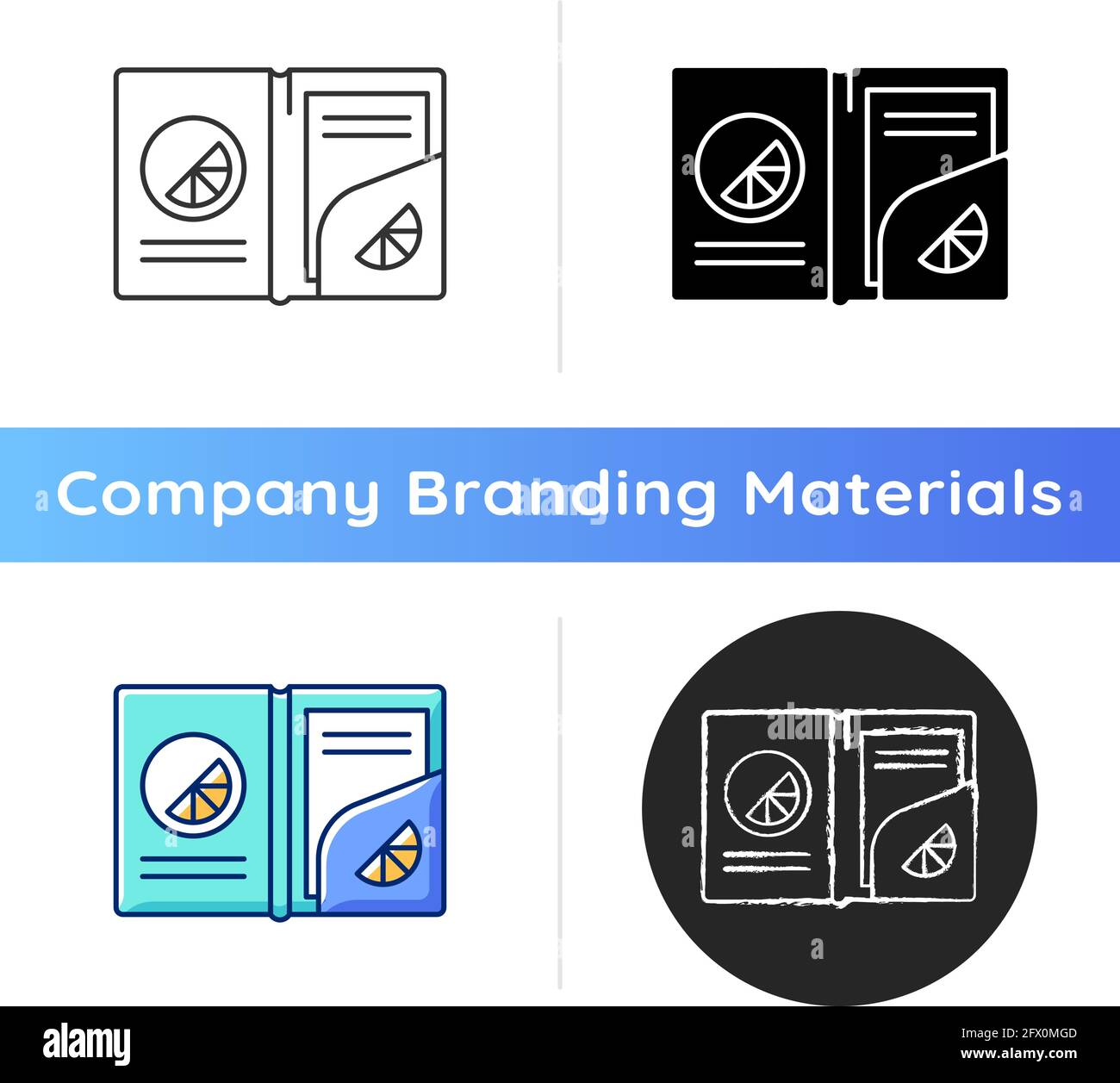 Branded paper folder icon Stock Vector Image & Art - Alamy