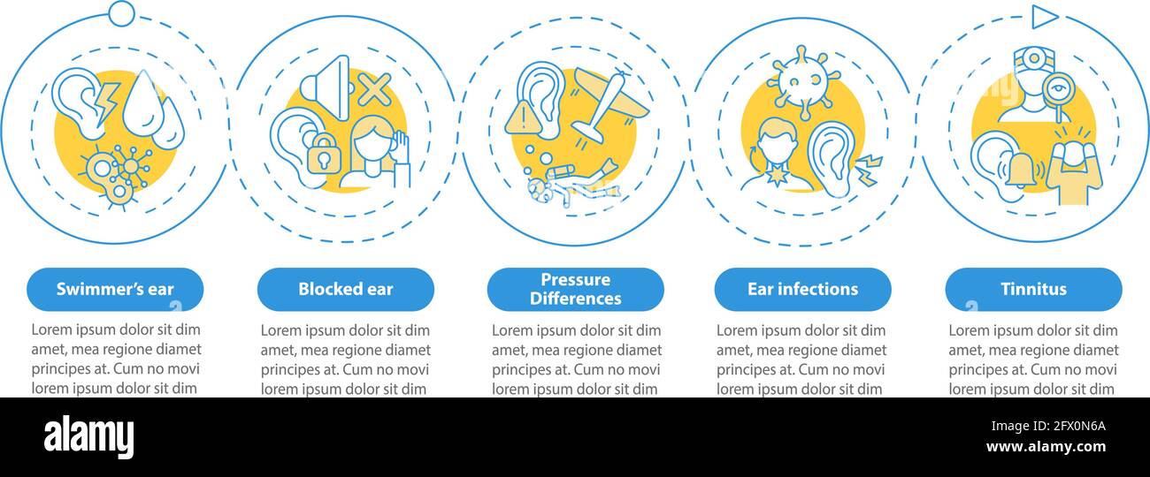 Common ear states vector infographic template Stock Vector Image & Art ...