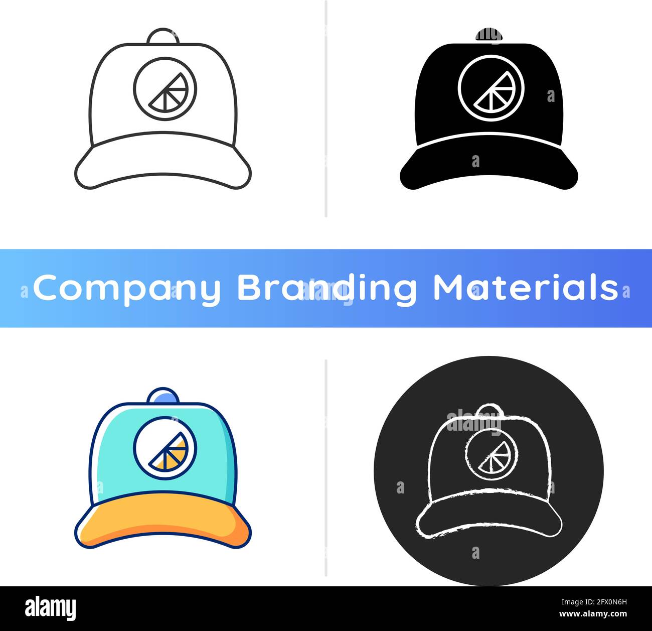 Branded cap icon Stock Vector Image & Art - Alamy