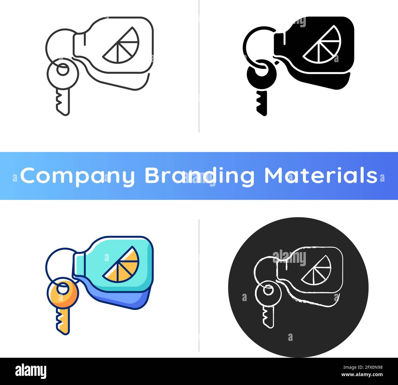 Branded keyring icon Stock Vector Image & Art - Alamy