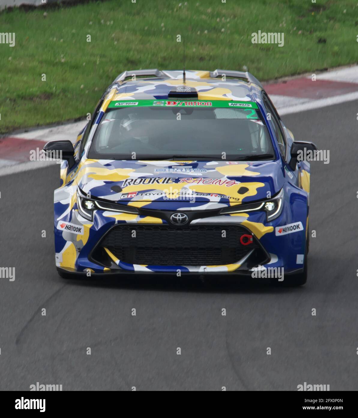 Toyota motors' Hydrogen engine Corolla sports drives on track during ...