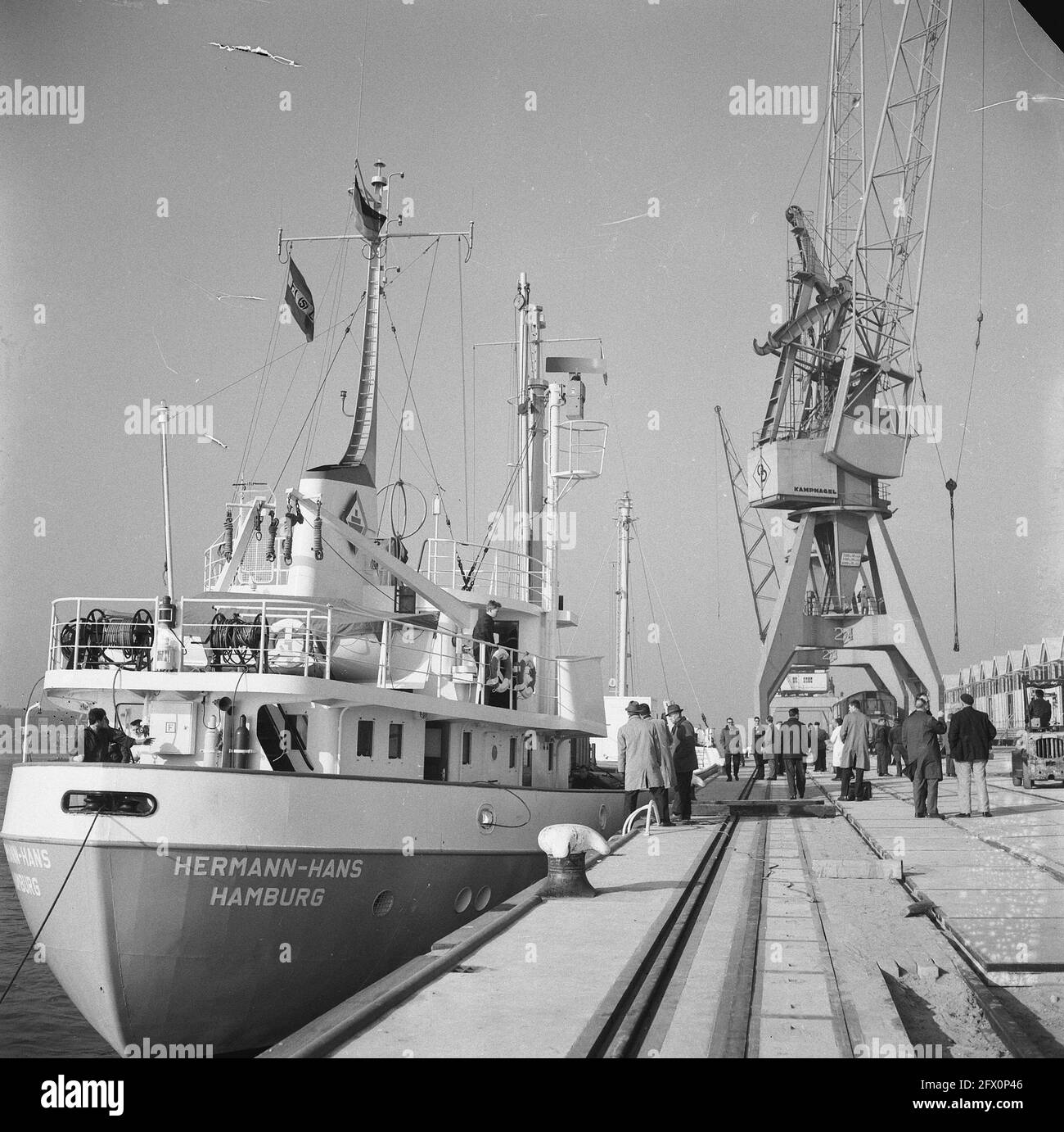 View of the stern of the Hans Hermann, October 27, 1965, freight ...