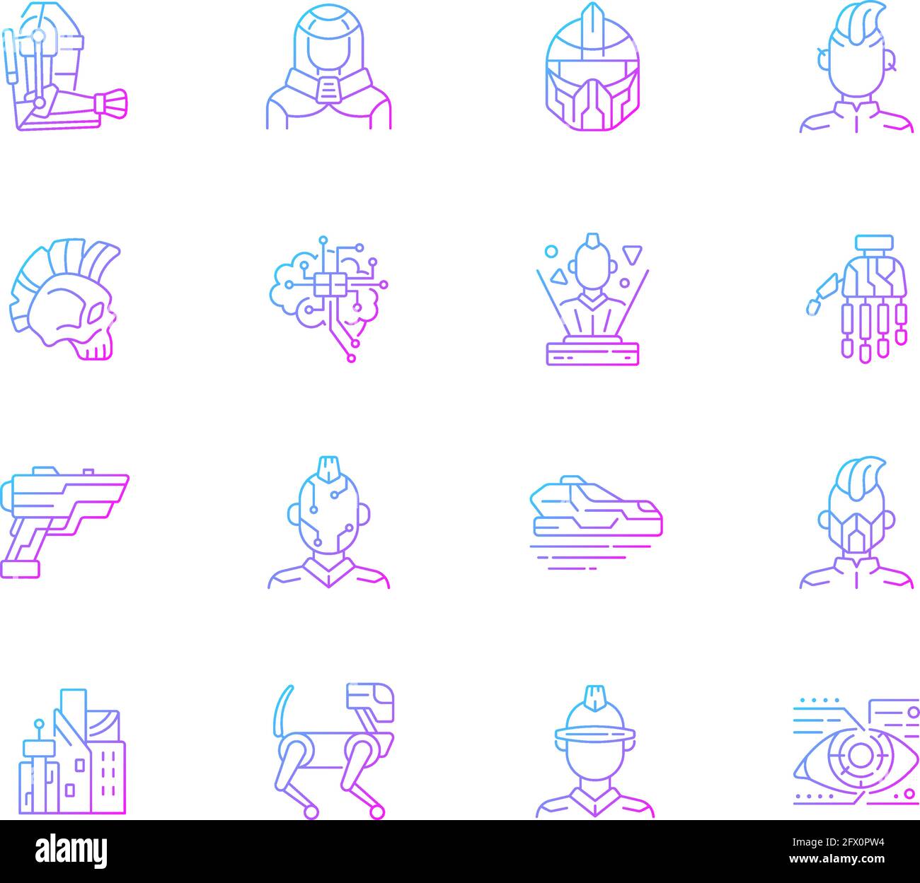 Cyberpunk gradient linear vector icons set Stock Vector Image & Art - Alamy Cyberpunk gradient linear vector icons set Stock Vector Image & Art - Alamy