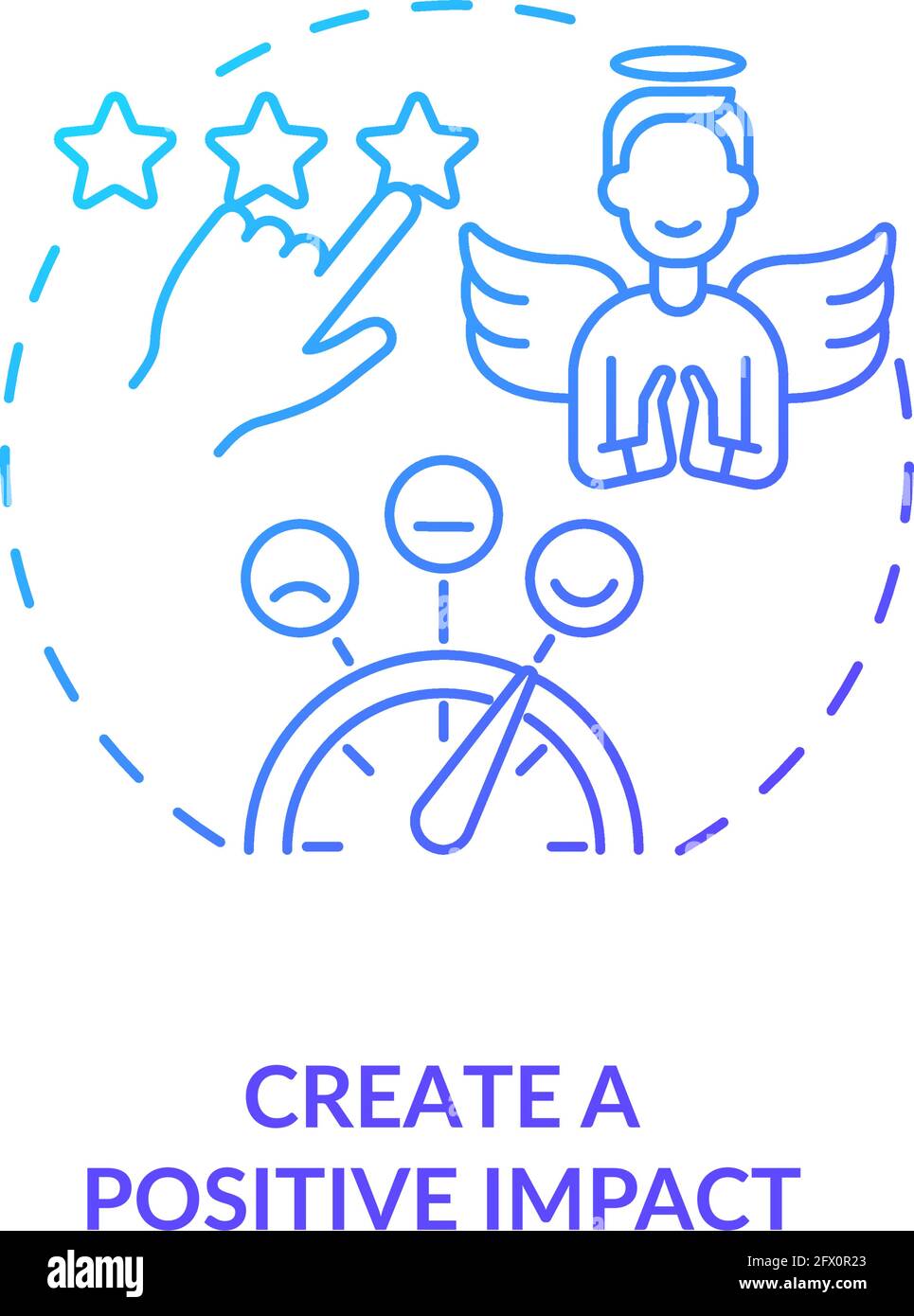 Positive impact Stock Vector Images - Alamy