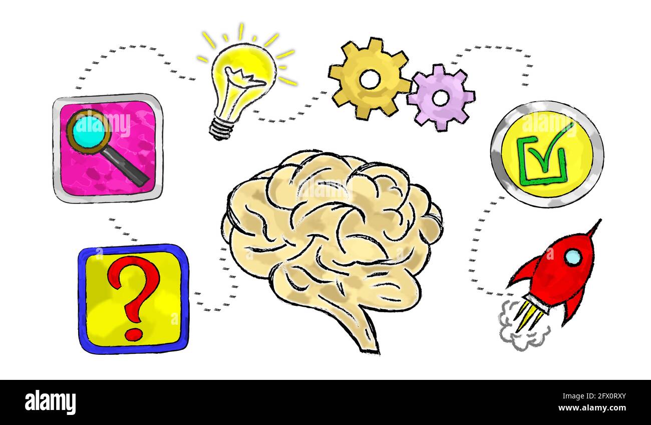 Illustration of a problem solving concept Stock Photo - Alamy