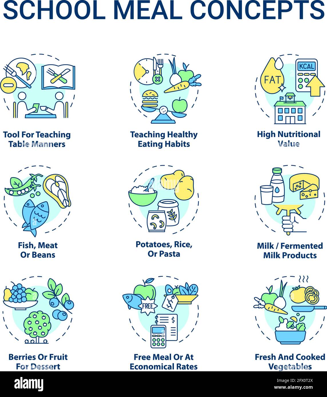 School lunch tray Stock Vector Images - Alamy