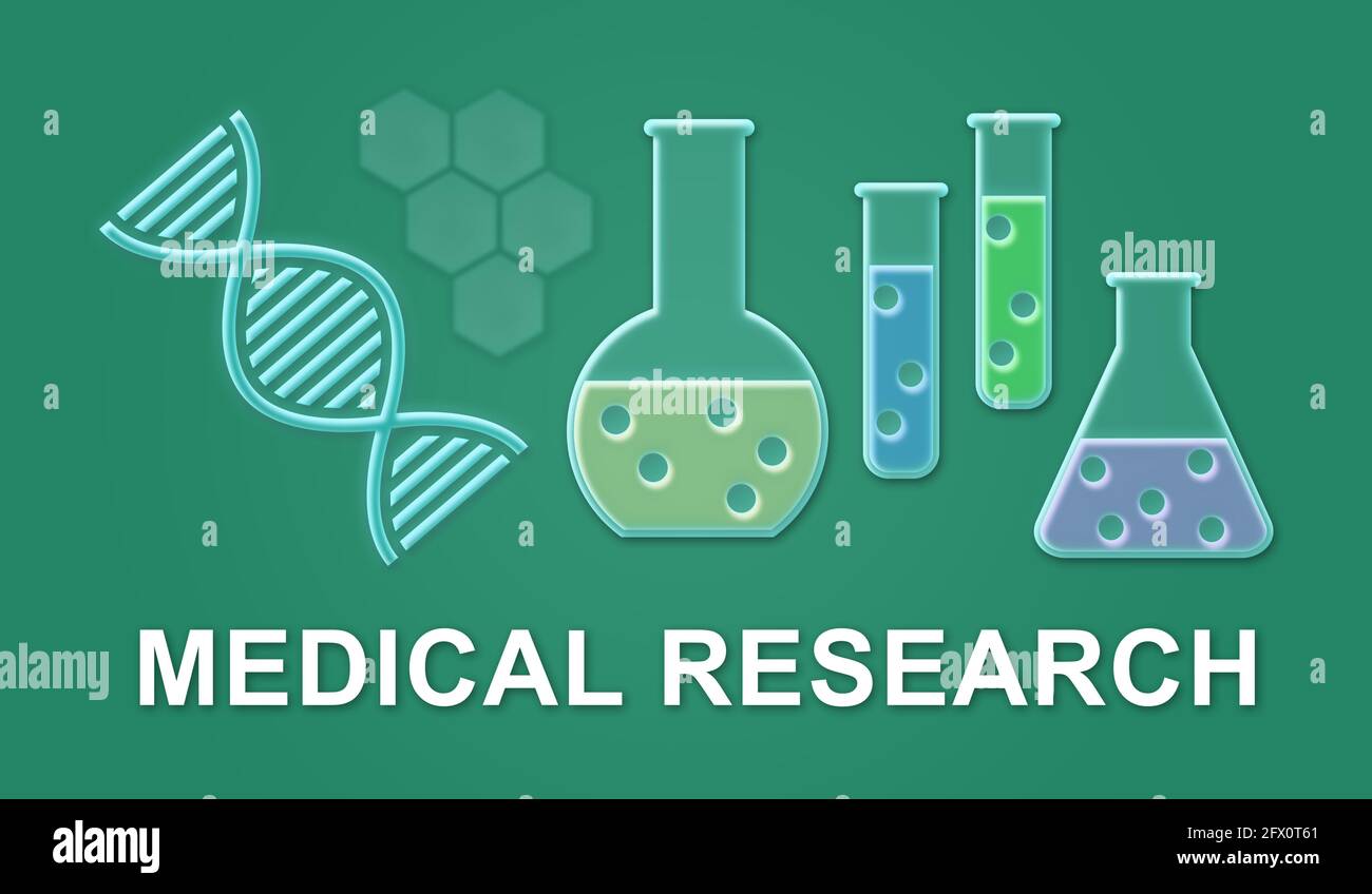 Illustration of a medical research concept Stock Photo - Alamy