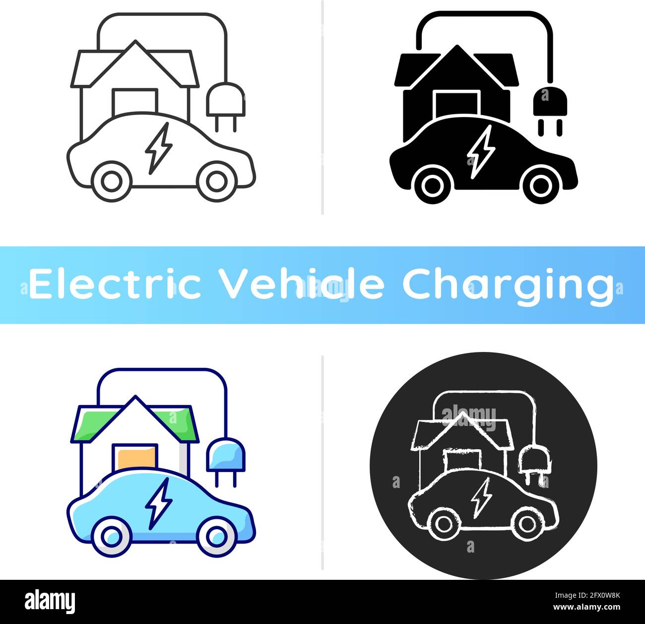Home EV charging point icon Stock Vector Image & Art - Alamy
