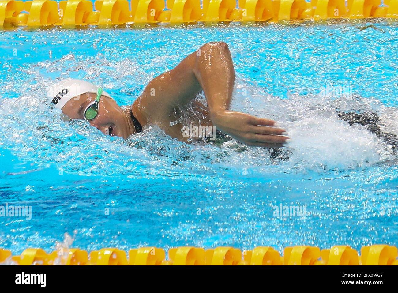 Anna Egorova of Russia 2nd place, Final 400 m Freestyle during the 2021 LEN European ...