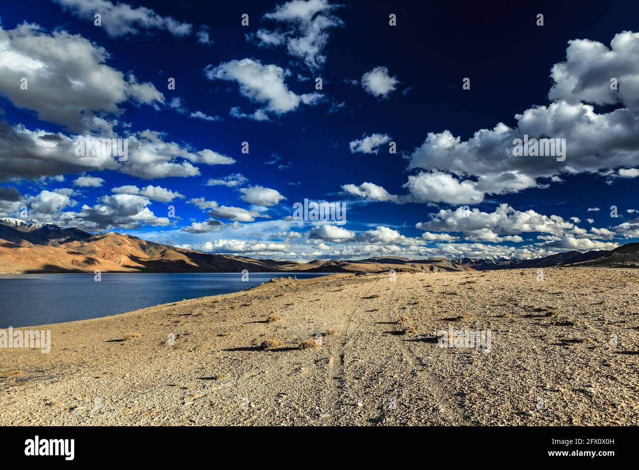 Lake Tso Moriri in Himalayas. Ladakh, Inda Stock Photo - Alamy