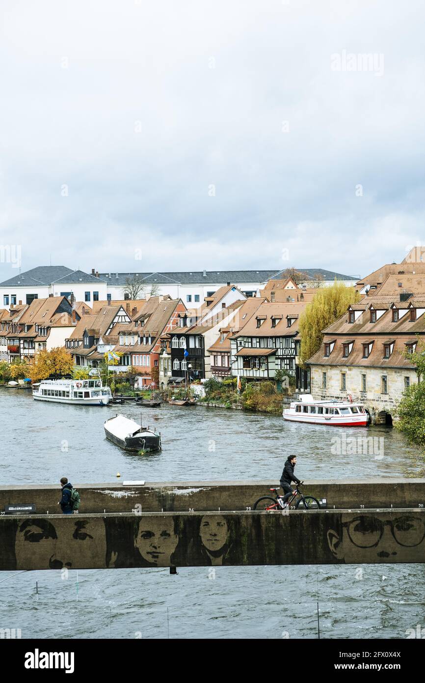 BAMB, GERMANY - Dec 06, 2020: Bamberg historical old inner city UNESCO ...