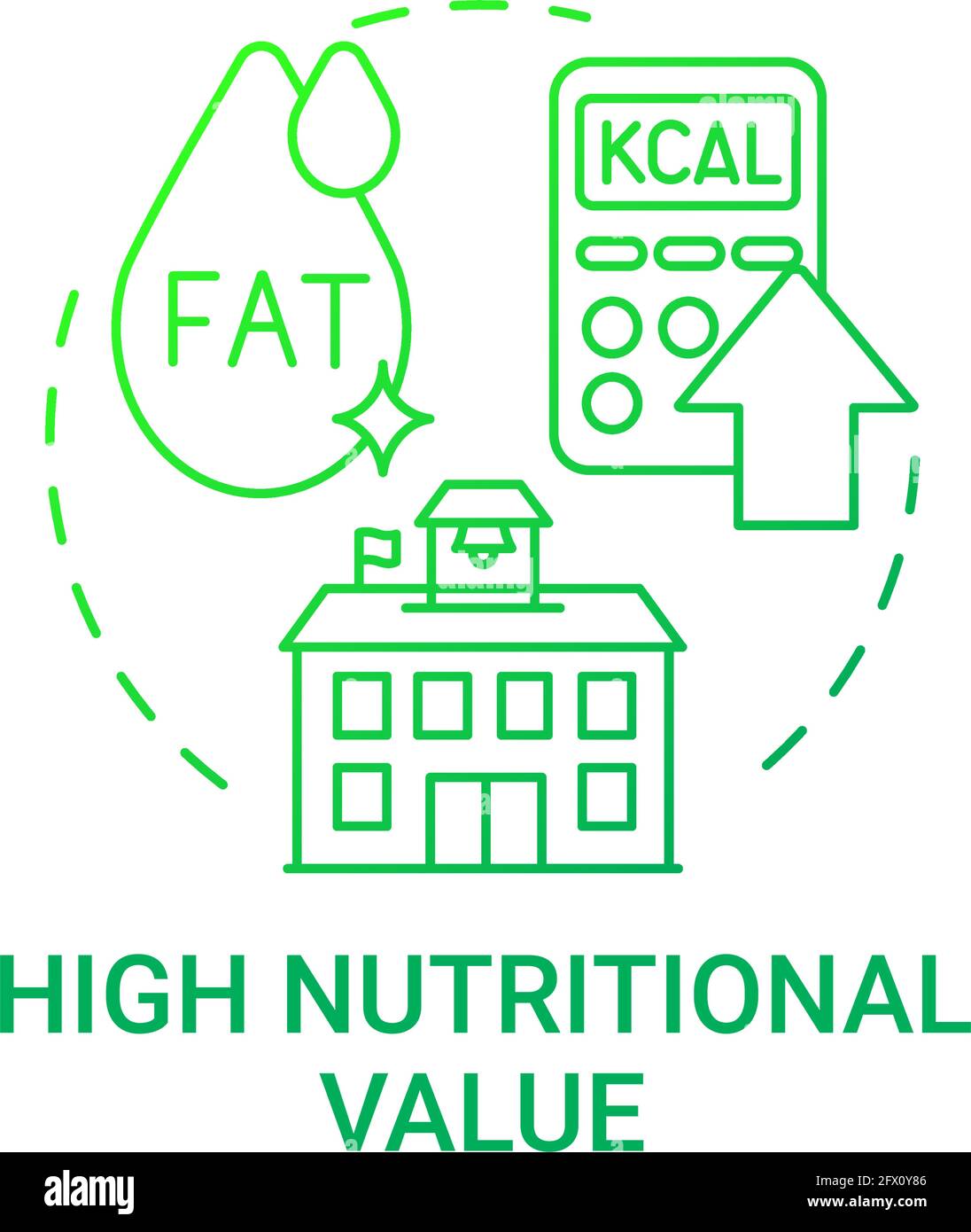 High nutritional value concept icon Stock Vector Image & Art - Alamy