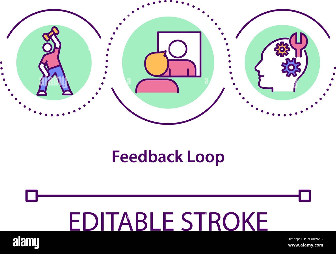 Notion loop Stock Vector Images - Alamy