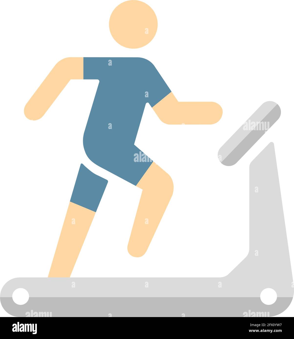 Exercise machine fitness Stock Vector Images - Alamy