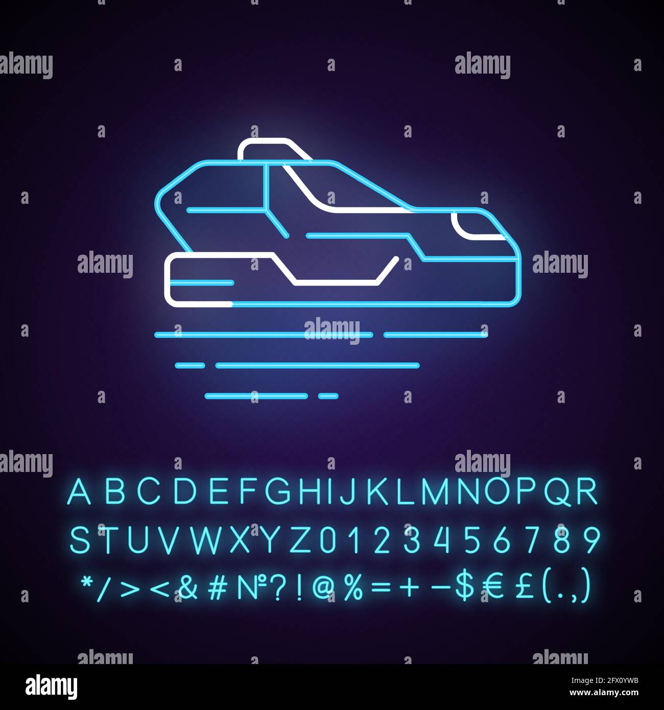 Flying car neon light icon Stock Vector Image & Art - Alamy