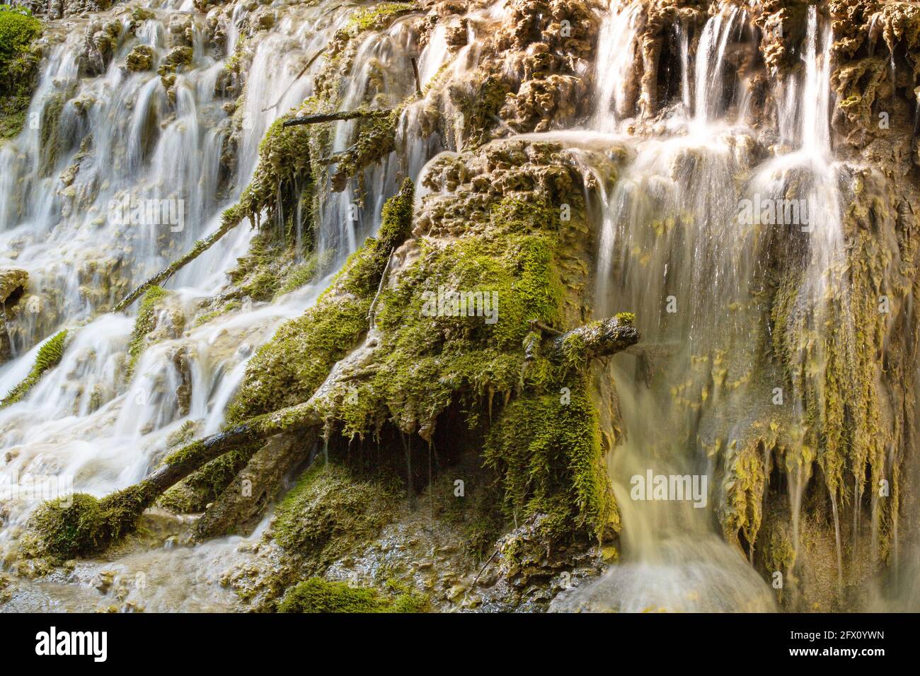 Krushuna waterfalls water terraces and pools, the biggest travertine ...