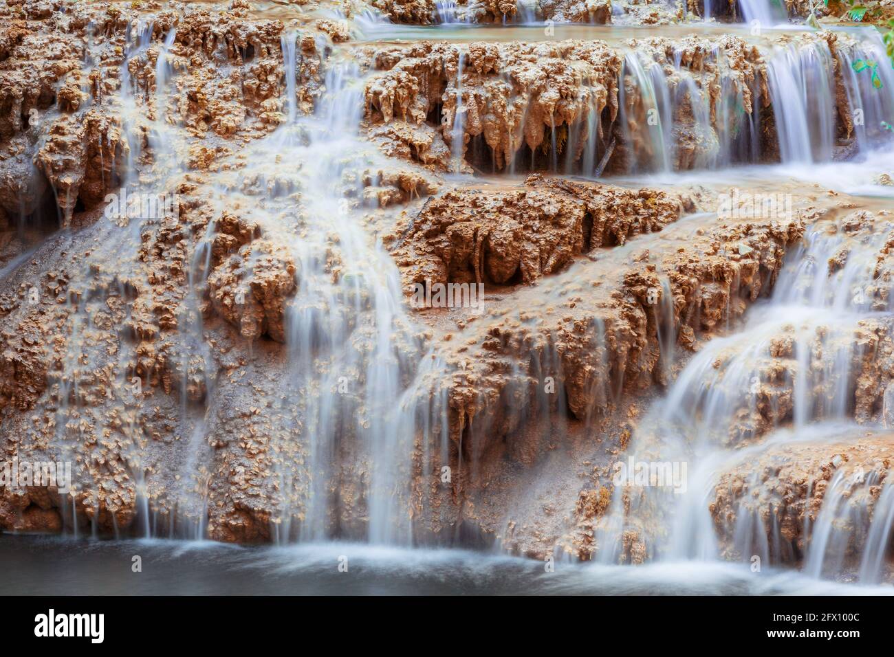Krushuna waterfalls water terraces and pools, the biggest travertine ...