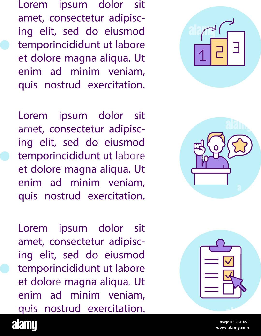 Building authority concept line icons with text Stock Vector Image ...