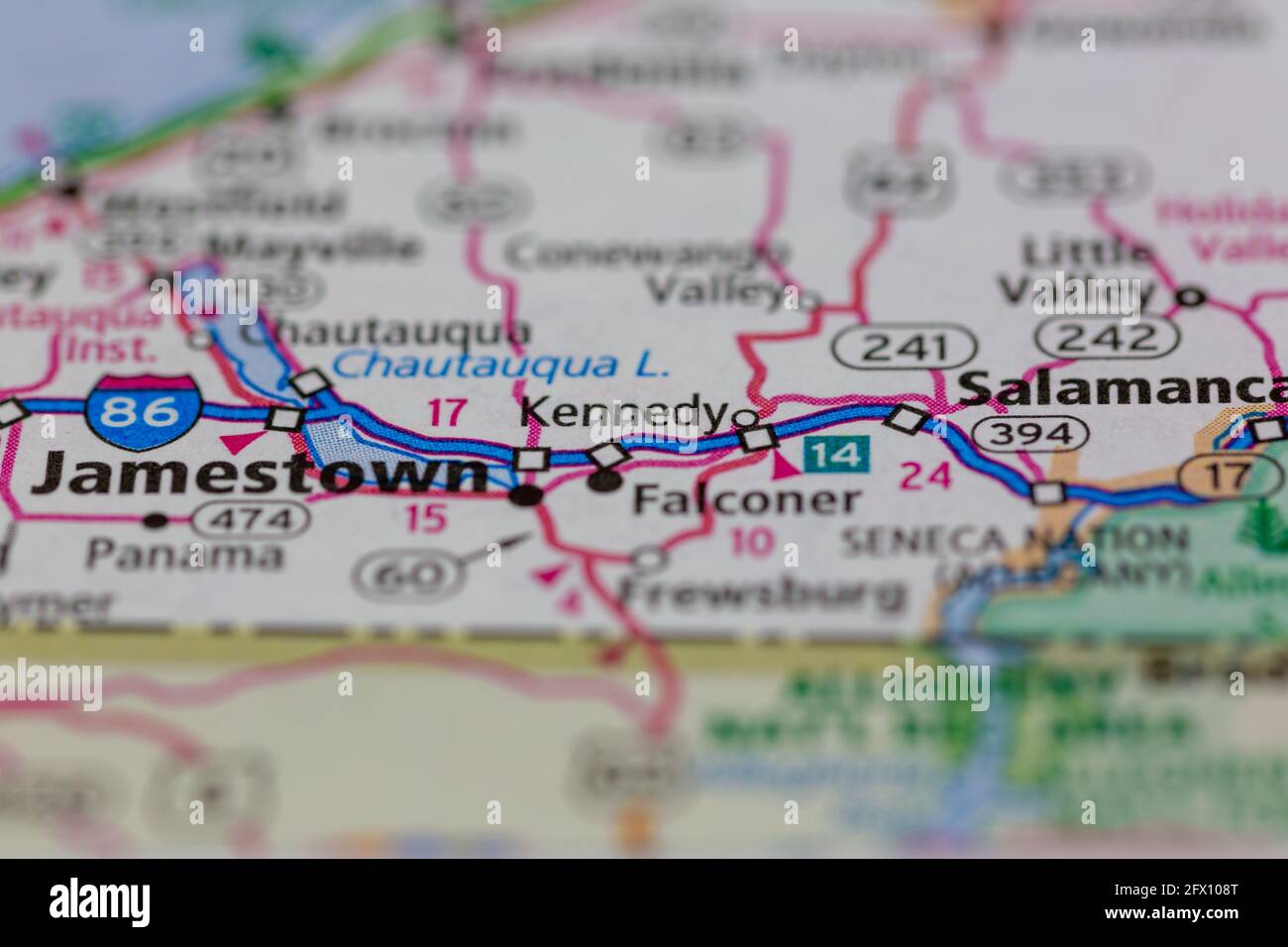 Map of kennedy new york hi-res stock photography and images - Alamy