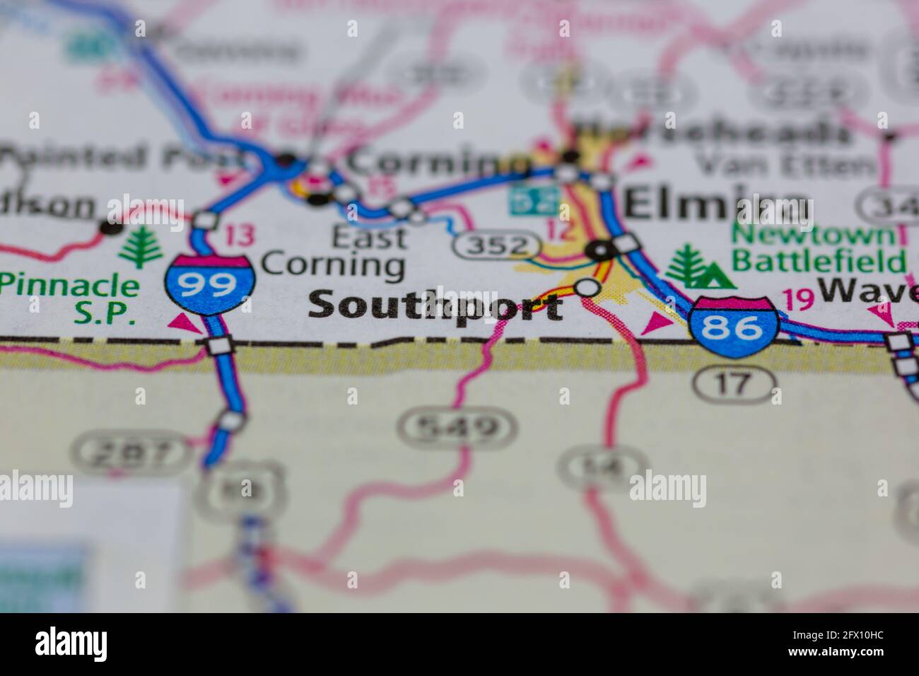 Map of southport hi-res stock photography and images - Alamy