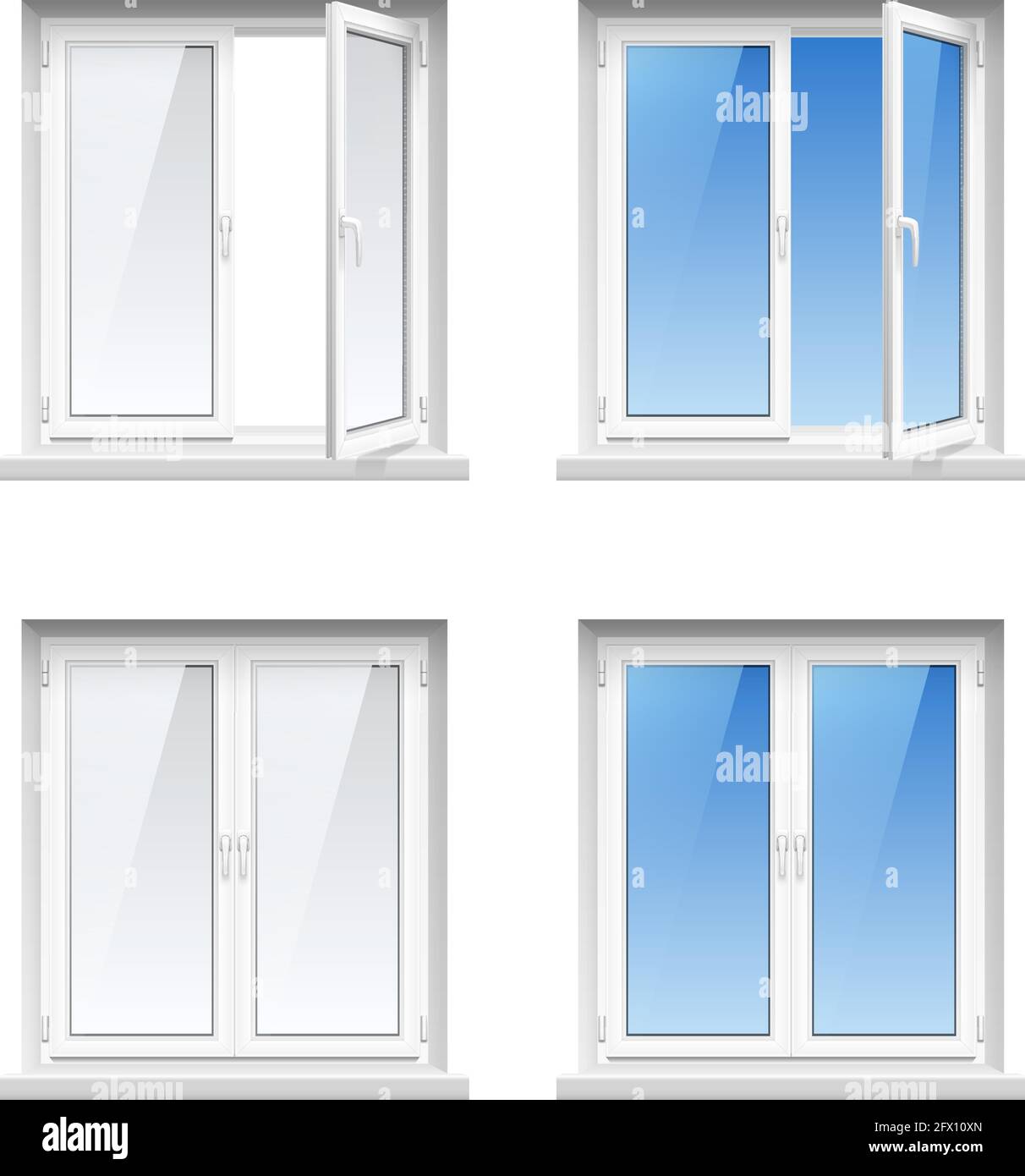 4 Pane Window Stock Vector Images - Alamy