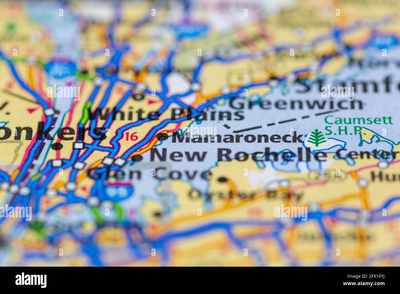 Map of mamaroneck new york hi-res stock photography and images - Alamy